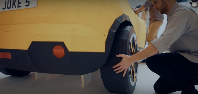 Nissan builds an origami car to celebrate the fifth birthday of its ...