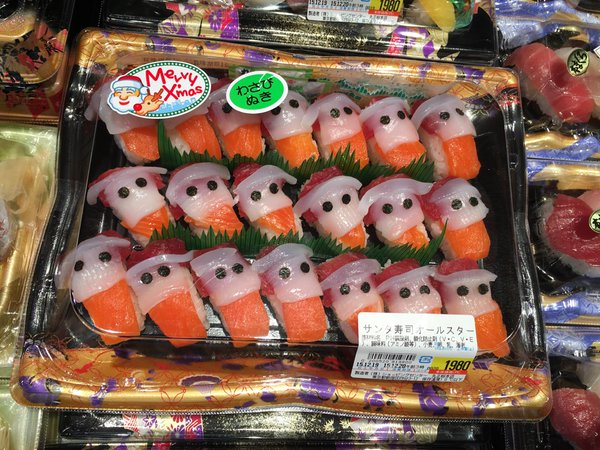 Santa sushi spotted in Japan, is here to deliver sackloads of ...