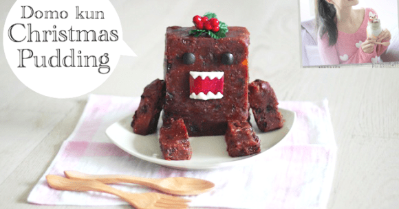 Yuki teaches us how to make our very own Domo-kun Christmas pudding ...