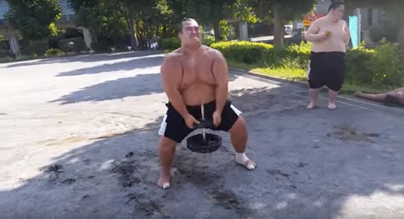 Think you can match the training regimen of a champion sumo wrestler ...