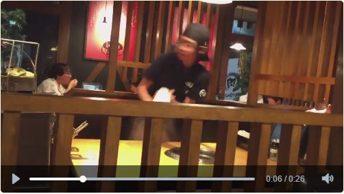 Busboy found cleaning tables at blinding speeds in yakiniku restaurant ...