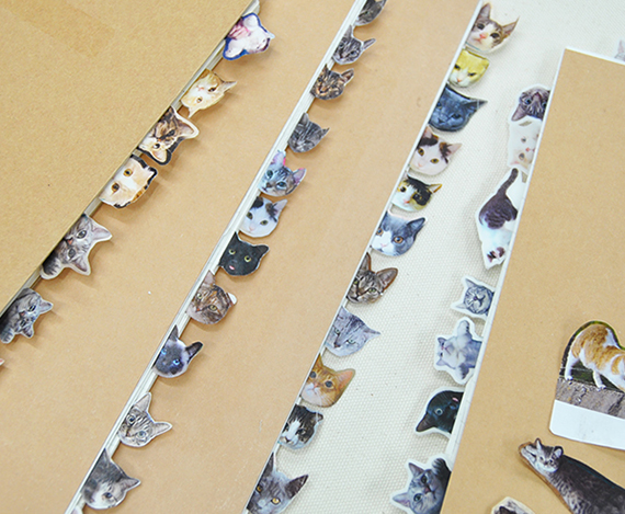 Cute adhesive cat tabs keep your pages marked with adorably playful ...