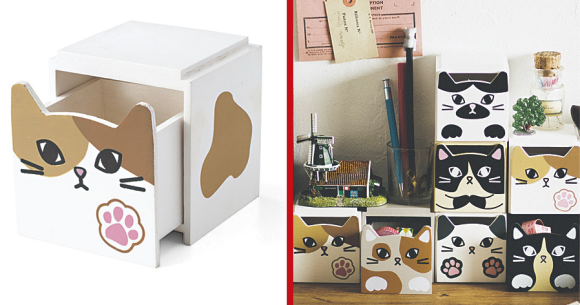 These adorable Japanese stacking cat boxes will keep you company and ...