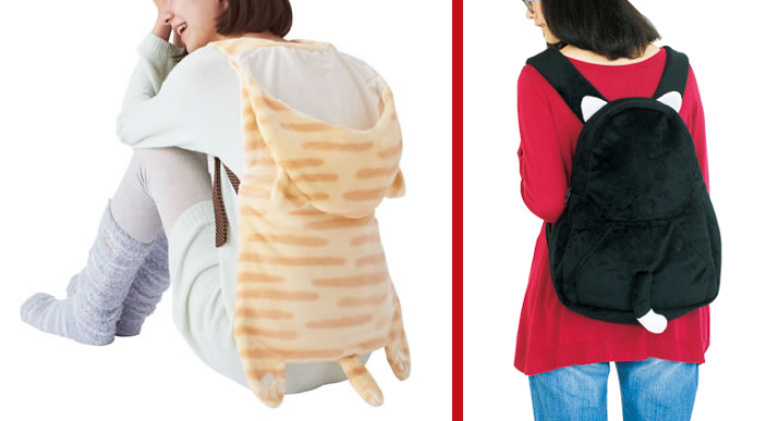 Piggybacking Japanese cat capes and kitty backpacks will keep you warm ...