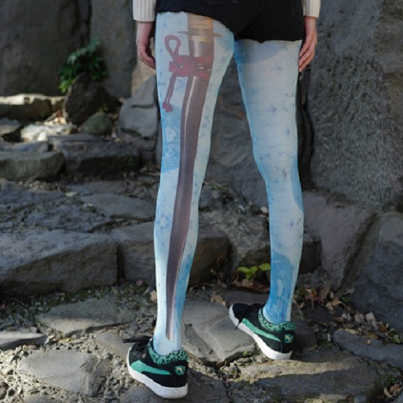 Samurai sword tights are here to make your legs look extra sharp ...