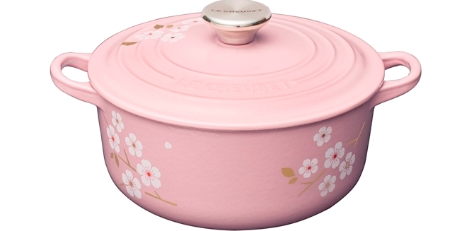 Bring spring into your home with pink flower-themed Le Creuset pots and ...