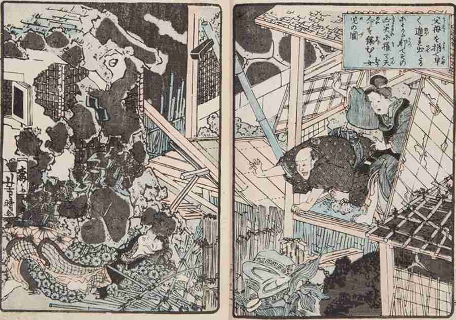 Edo-era illustrated records show the disasters that have plagued Japan ...