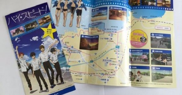 Iwami in Tottori Prefecture is now offering a Free!/High Speed! anime ...