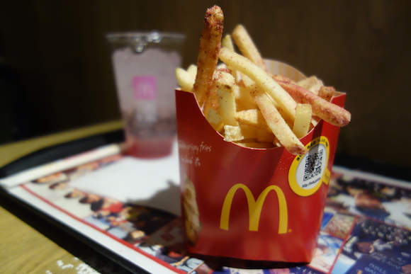 Sakura McFizz and fries with plum seasoning on sale now at McDonald’s ...