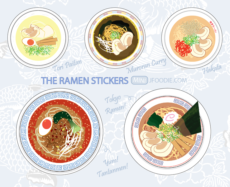 Ramen stickers let you show what your favorite Japanese food is and ...