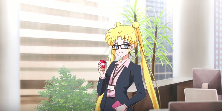 Sailor Moon grows up and gets a corporate job in new commercial 【Video ...