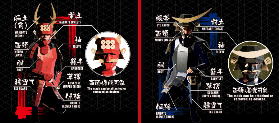 Awesome craft project alert: Cardboard samurai armor kits from Japan ...