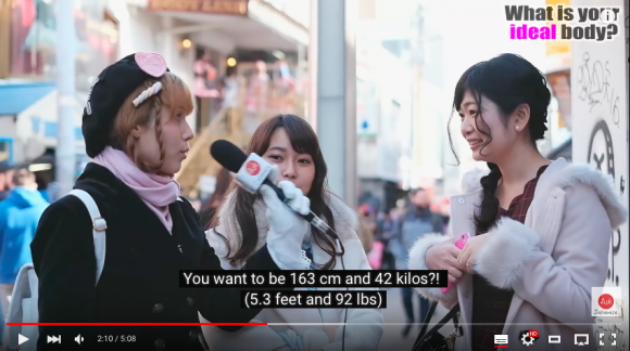 Japanese women describe their personal ideal height and weight【Video ...