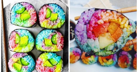 Rainbow sushi: a colorful twist on everybody’s favorite roll 【Pics ...