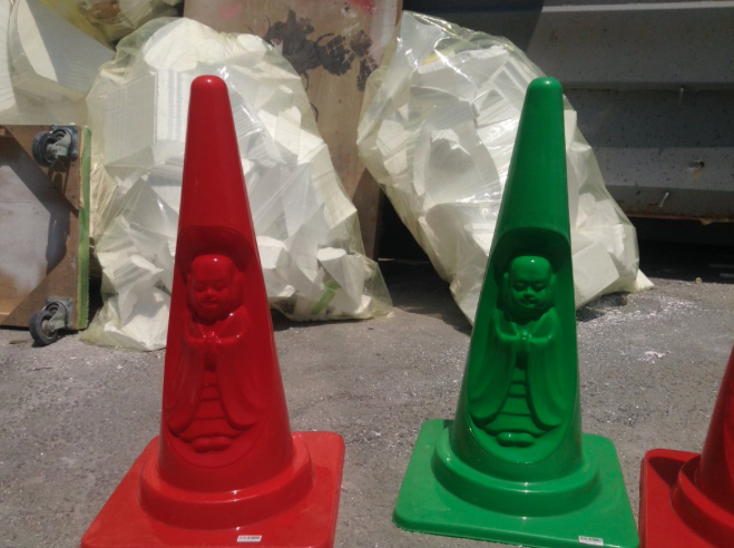 Japan’s new traffic cones come with built-in Jizō Bosatsu, the ...