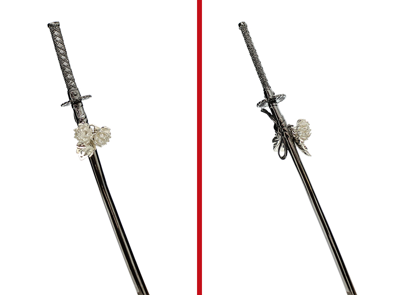 Upgrade your hairpin arsenal with Japanese kanzashi shaped like samurai ...