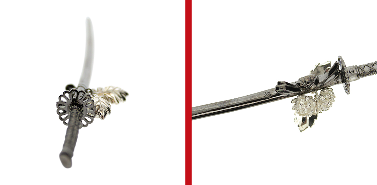 Upgrade your hairpin arsenal with Japanese kanzashi shaped like samurai ...