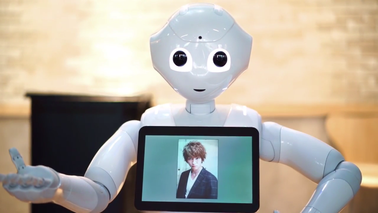 Pepper the robot suggests what haircut is best for you at Japanese ...