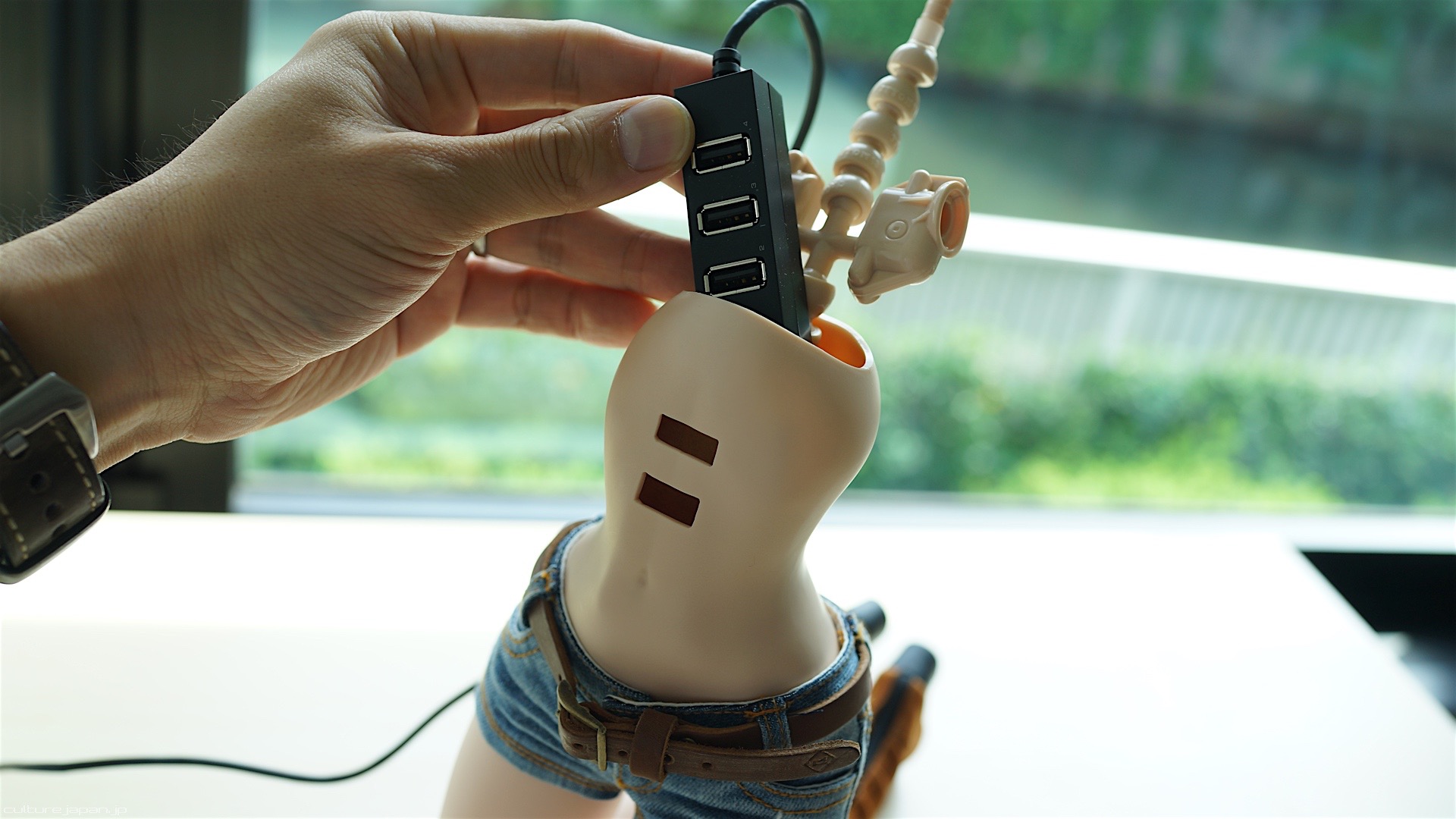 New line of ball-jointed dolls include conveniently situated USB hub ...