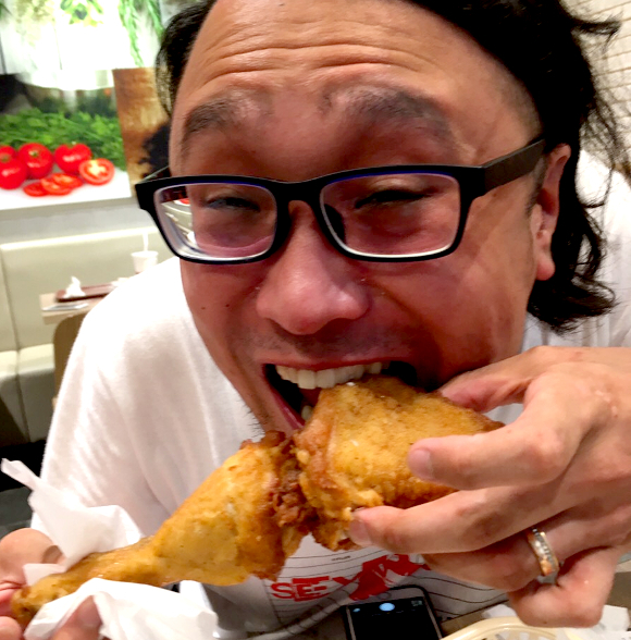We stuff our faces with Wednesday night all-you-can-eat fried chicken ...