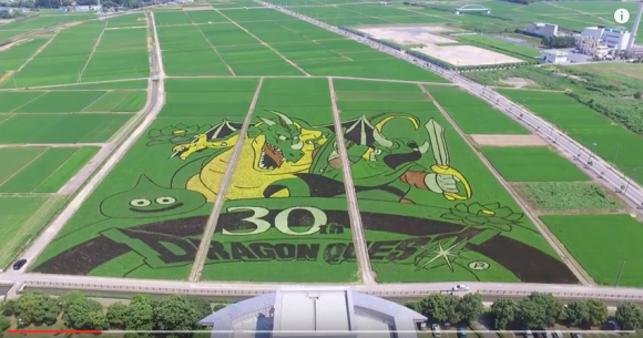 Dragon Quest celebrates anniversary with enormous rice paddy art in ...