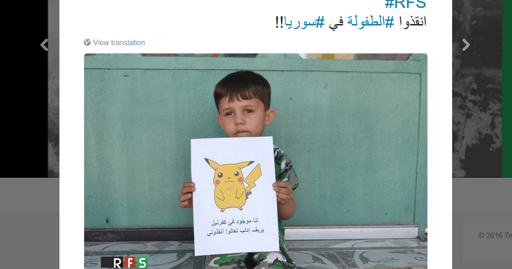 Syrian children using Pokémon Go to bring attention to their situation ...