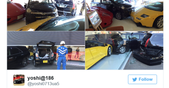 From bad to worse: Japanese driver hits car, sends it flying into ...