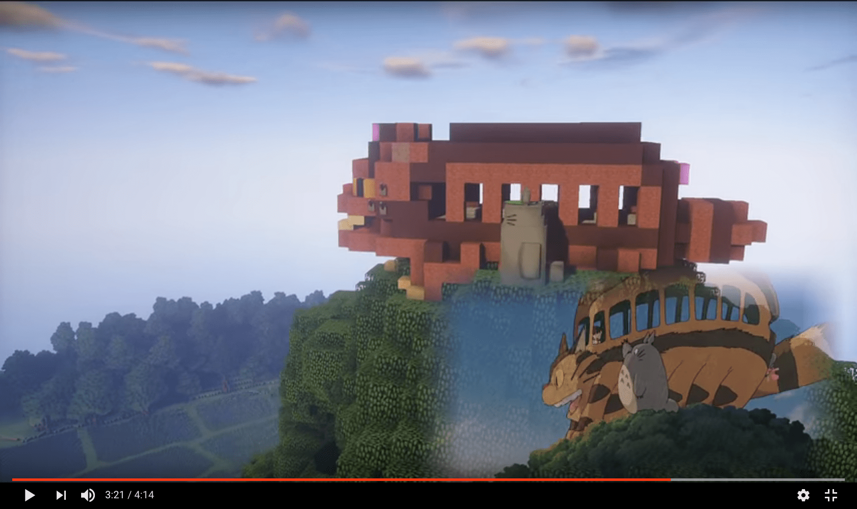 World of My Neighbor Totoro stunningly recreated in Minecraft ...