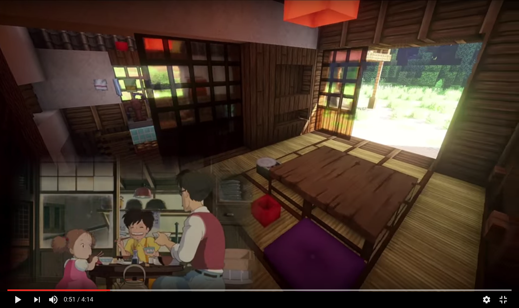 World of My Neighbor Totoro stunningly recreated in Minecraft ...