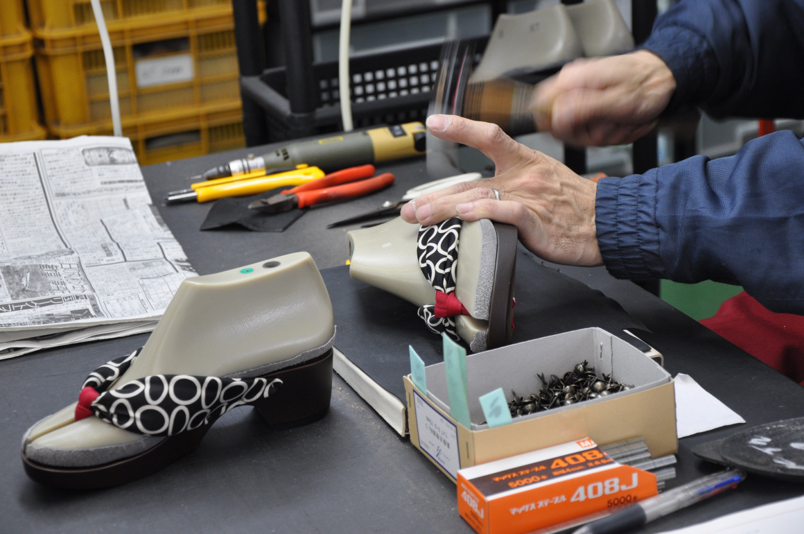 Traditional Japanese wooden footwear redesigned as indoor slippers to ...