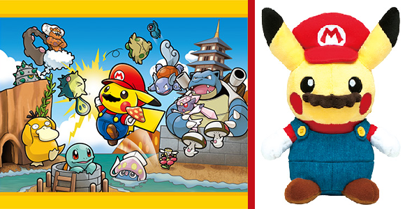 Pikachu cosplays as Mario in awesome new Nintendo crossover merchandise ...