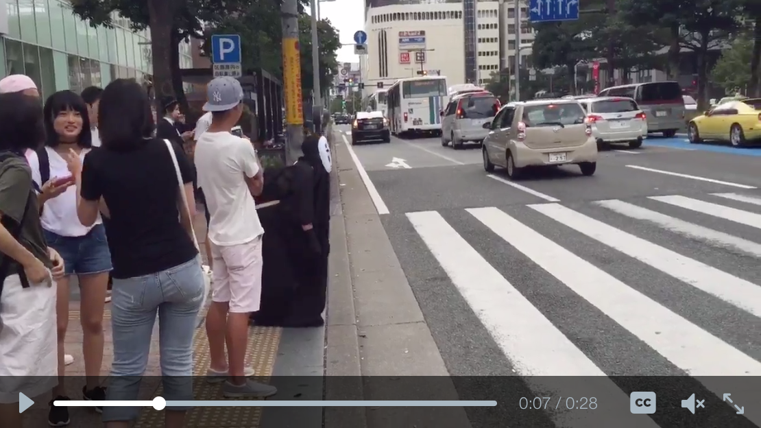 Spirited Away’s No Face tries racing across intersection in Japan, but ...