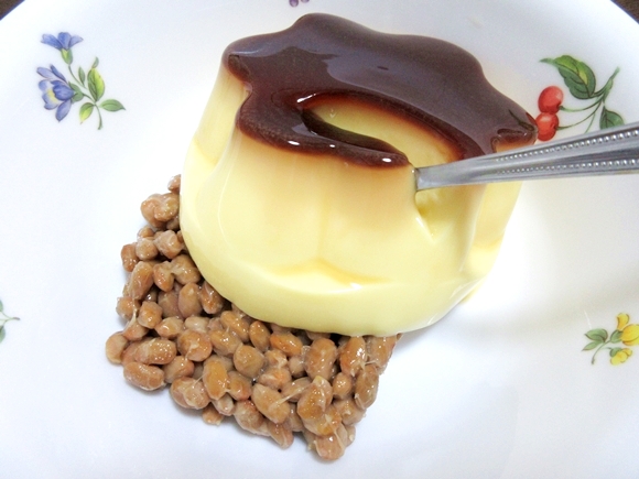 Custard pudding with natto fermented soybeans? We try the new dessert ...