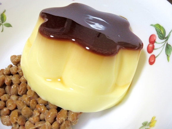 Custard pudding with natto fermented soybeans? We try the new dessert ...
