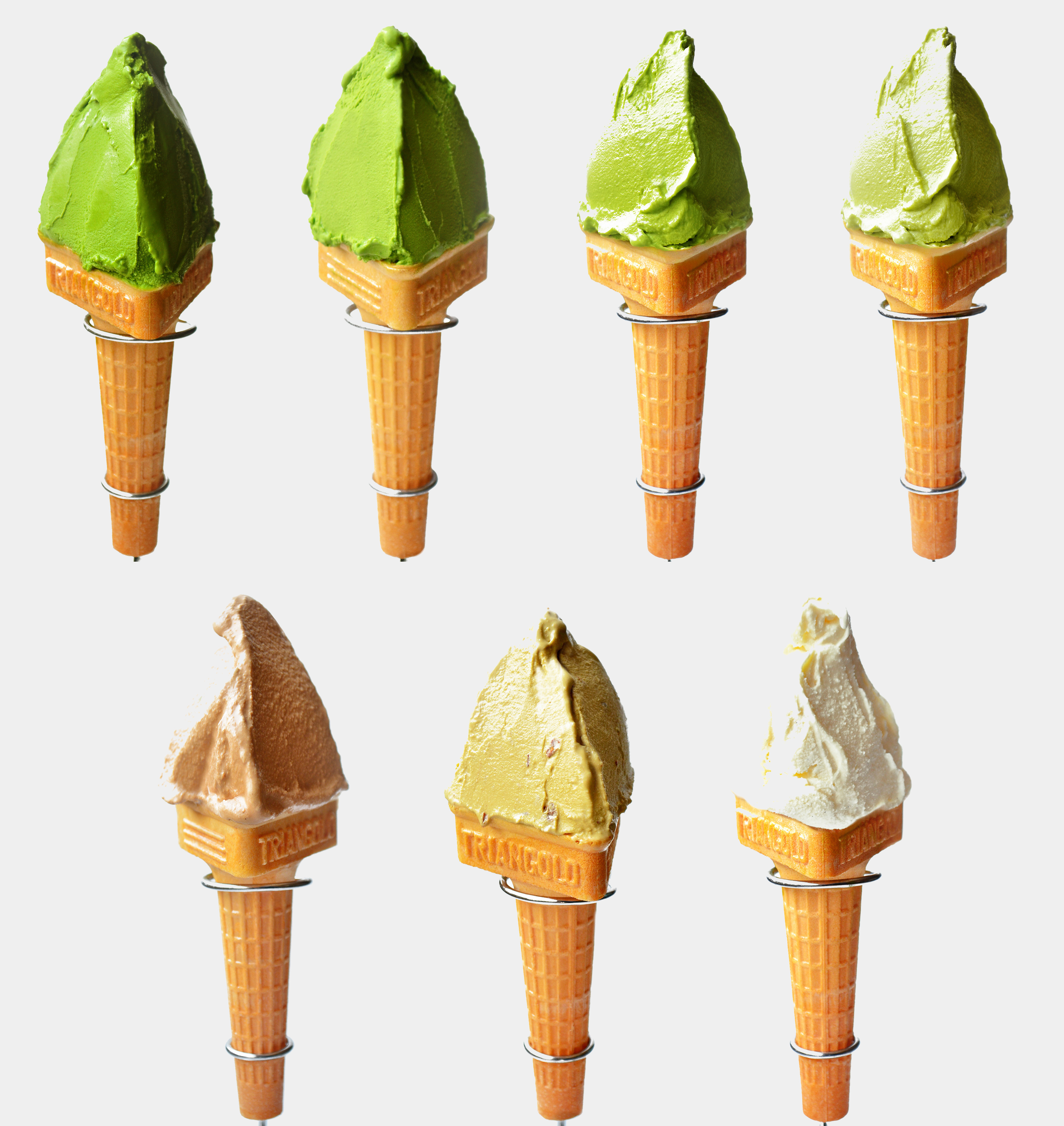 Japanese tea house creates gold-leaf covered matcha green tea gelato ...