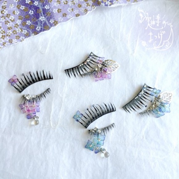 Deco eyelashes from Japan let you add butterflies, jewels and the night ...