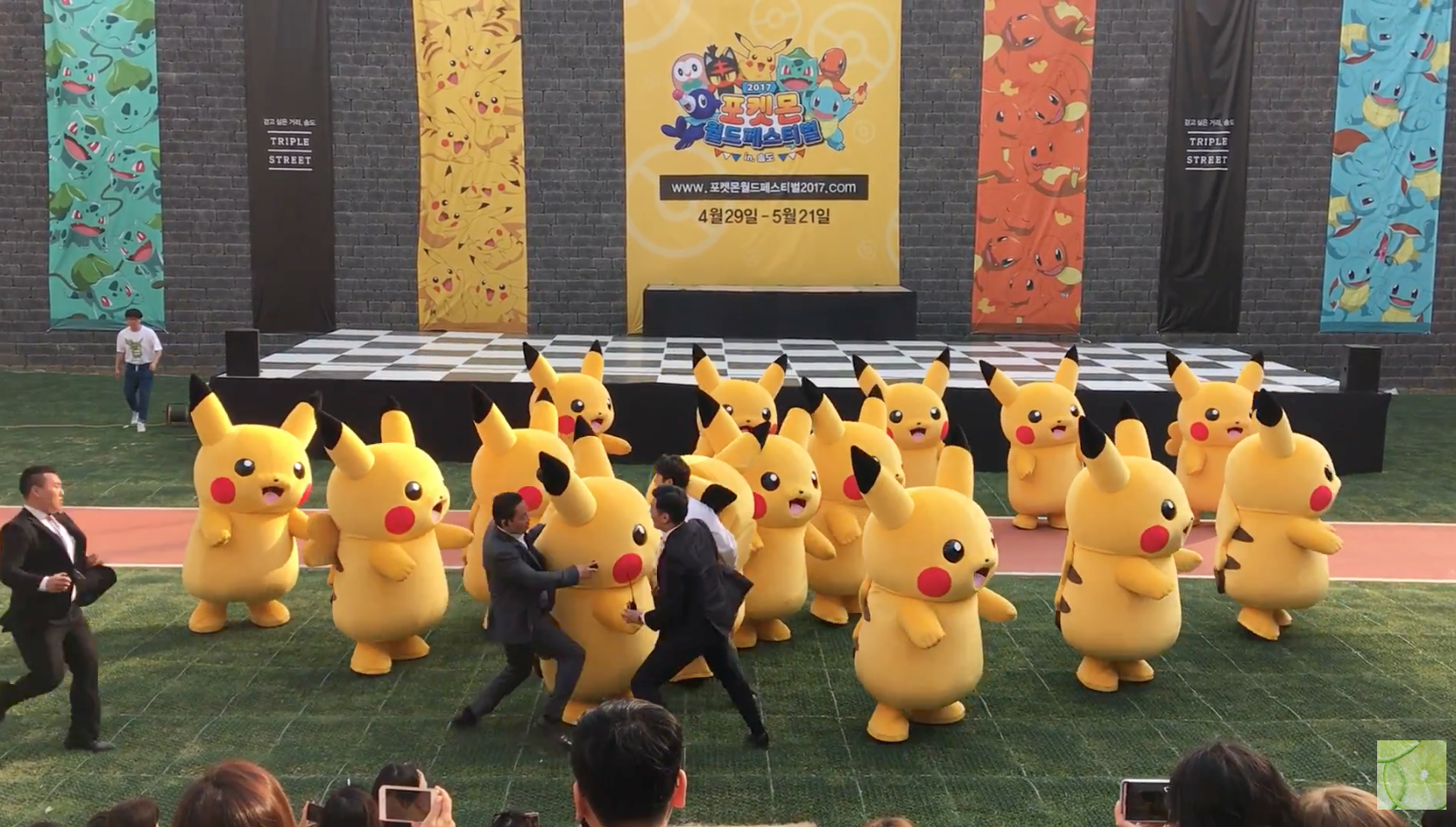 Dancing Pikachu gets dragged off stage in dramatic exit after deflating ...