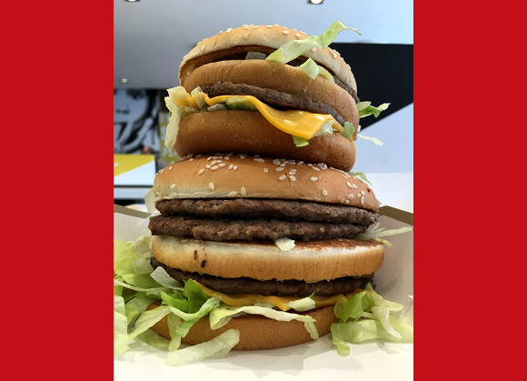 Giga Big Mac, nearly triple the size of a normal Big Mac, returns to ...