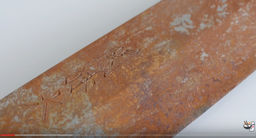 How to polish a knife: Watch as a rusty piece of Japanese metal becomes ...