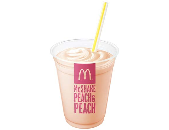 McDonald’s Japan has peaches playing together nicely in new white ...