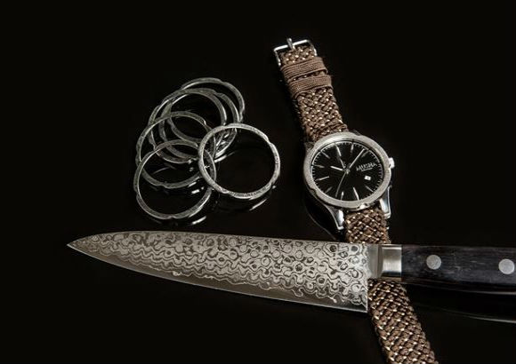 Sharpen your look with stylish Damascus steel watches modeled after ...