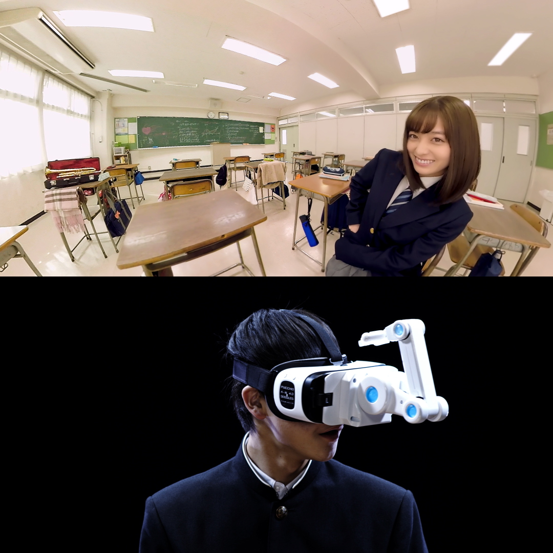 Japanese schoolgirl feeds sweets to fans via 4-D VR headsets 【Video ...