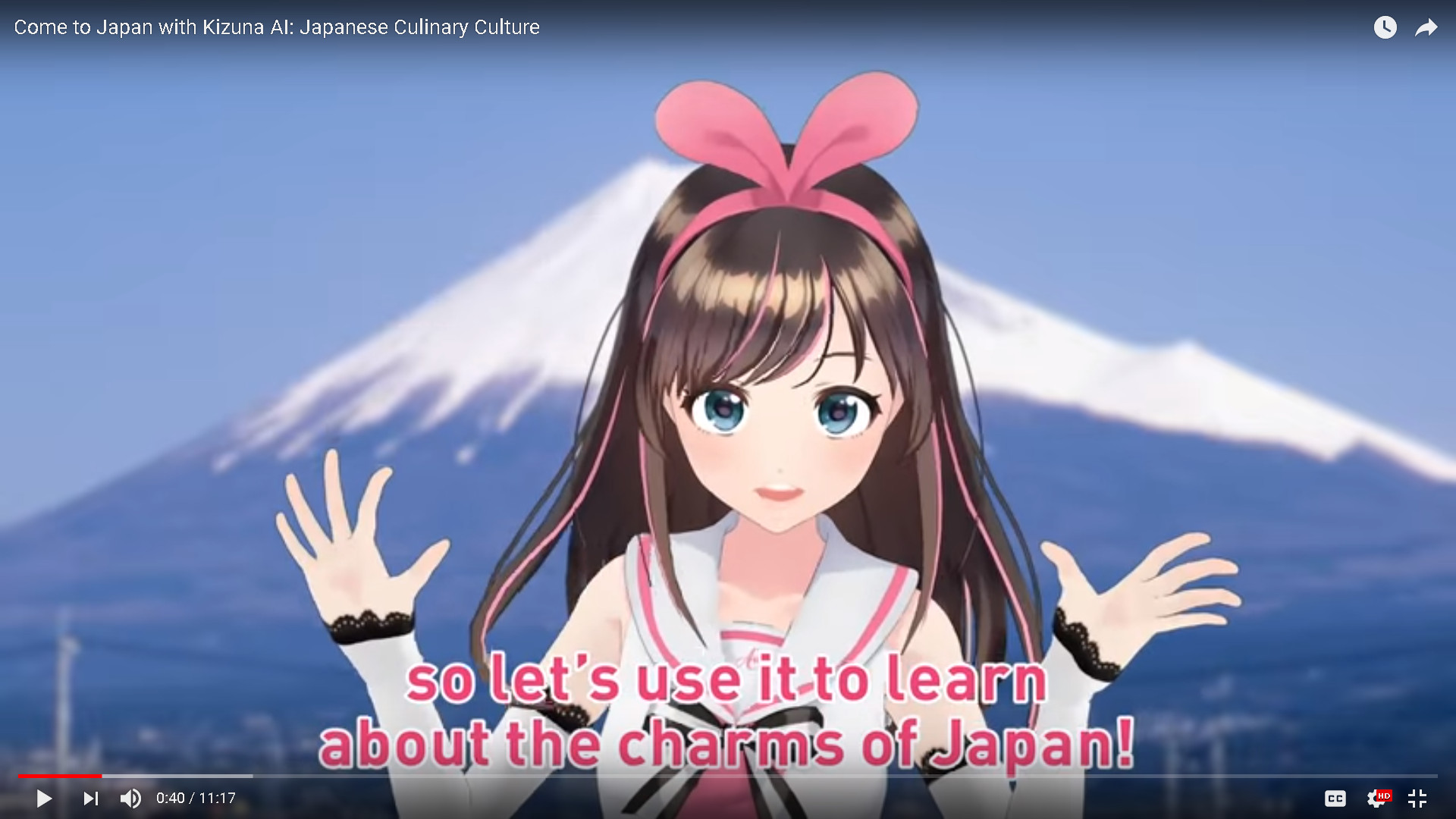 Popular virtual YouTuber Kizuna Ai selected as ambassador for new “Come ...