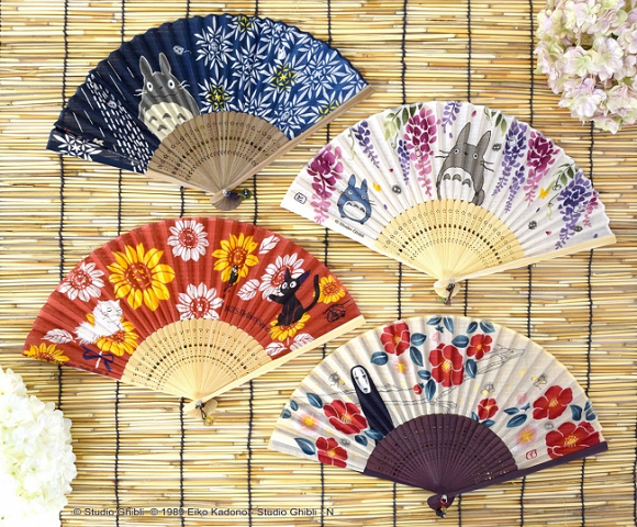 New illustrated Studio Ghibli folding fans: A beautiful way to deal ...