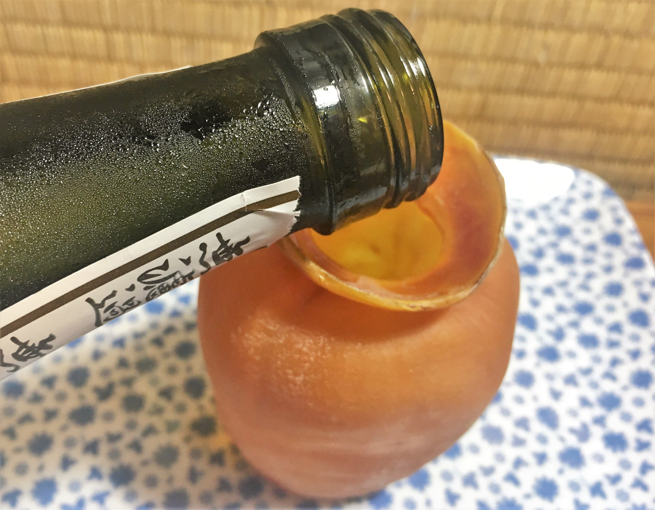The best way to drink Japanese sake? From an edible squid bottle ...