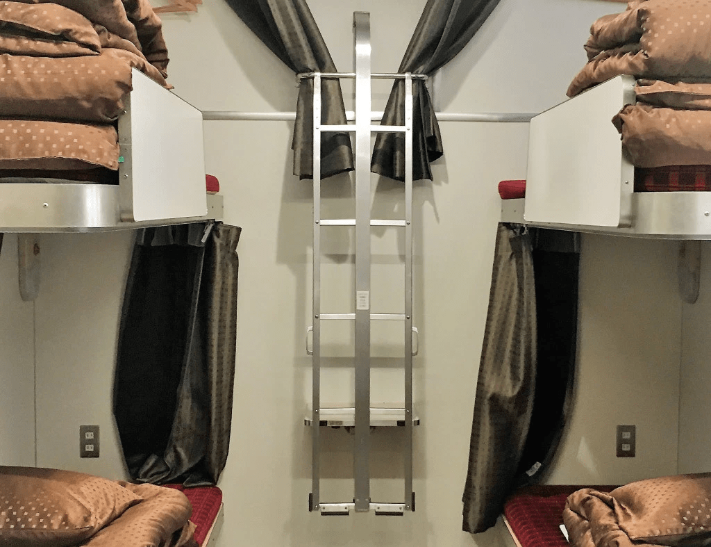 This retro-cool Japanese sleeper train is now a super-cheap hostel ...
