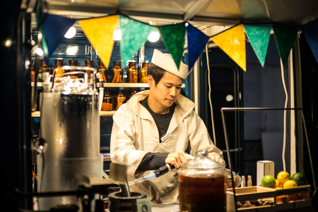 Try a bag of freshly handmade “Craft Cola” served from Iyoshi Cola at ...