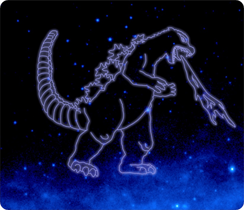 Godzilla constellation recognized by NASA as King of the Monsters ...