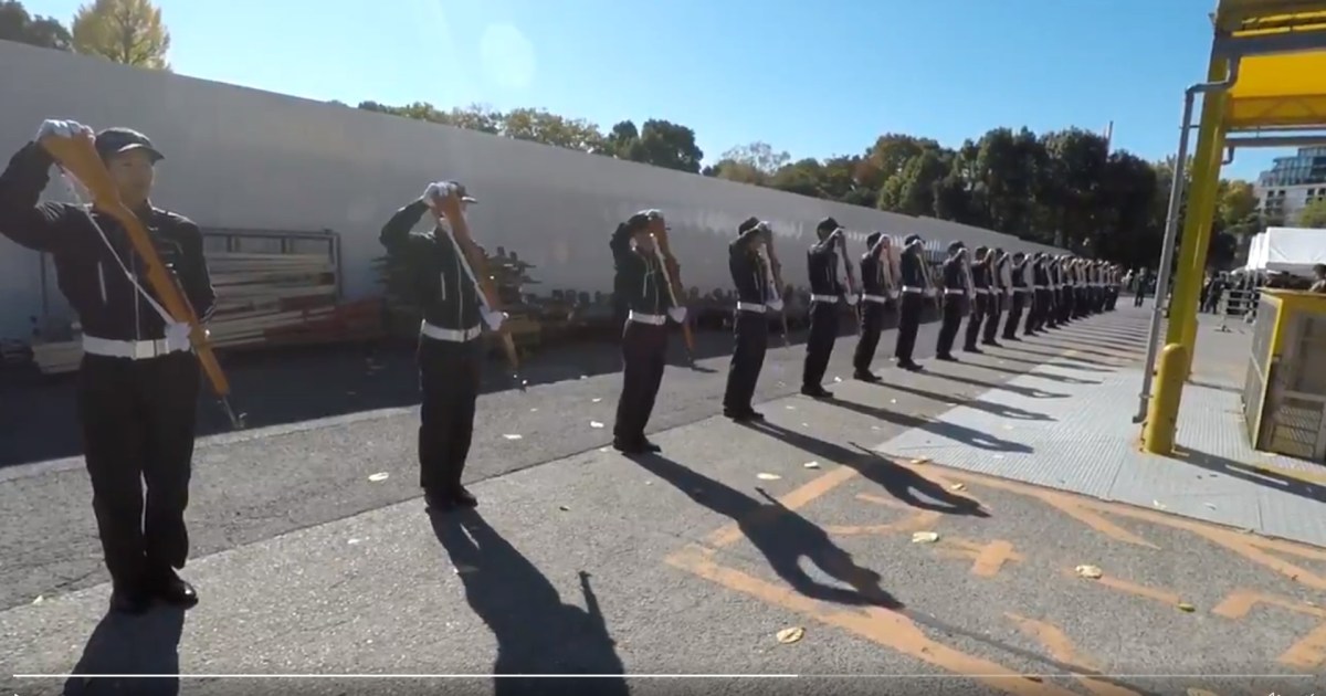 Silent drills by the Honor Guard at Japan’s National Defense Academy ...