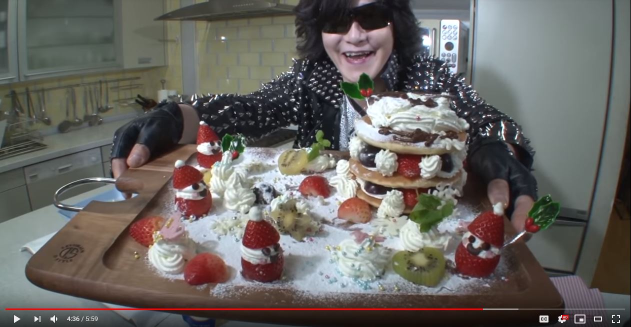 X Japan vocalist Toshi becomes a YouTuber, makes Christmas pancakes ...